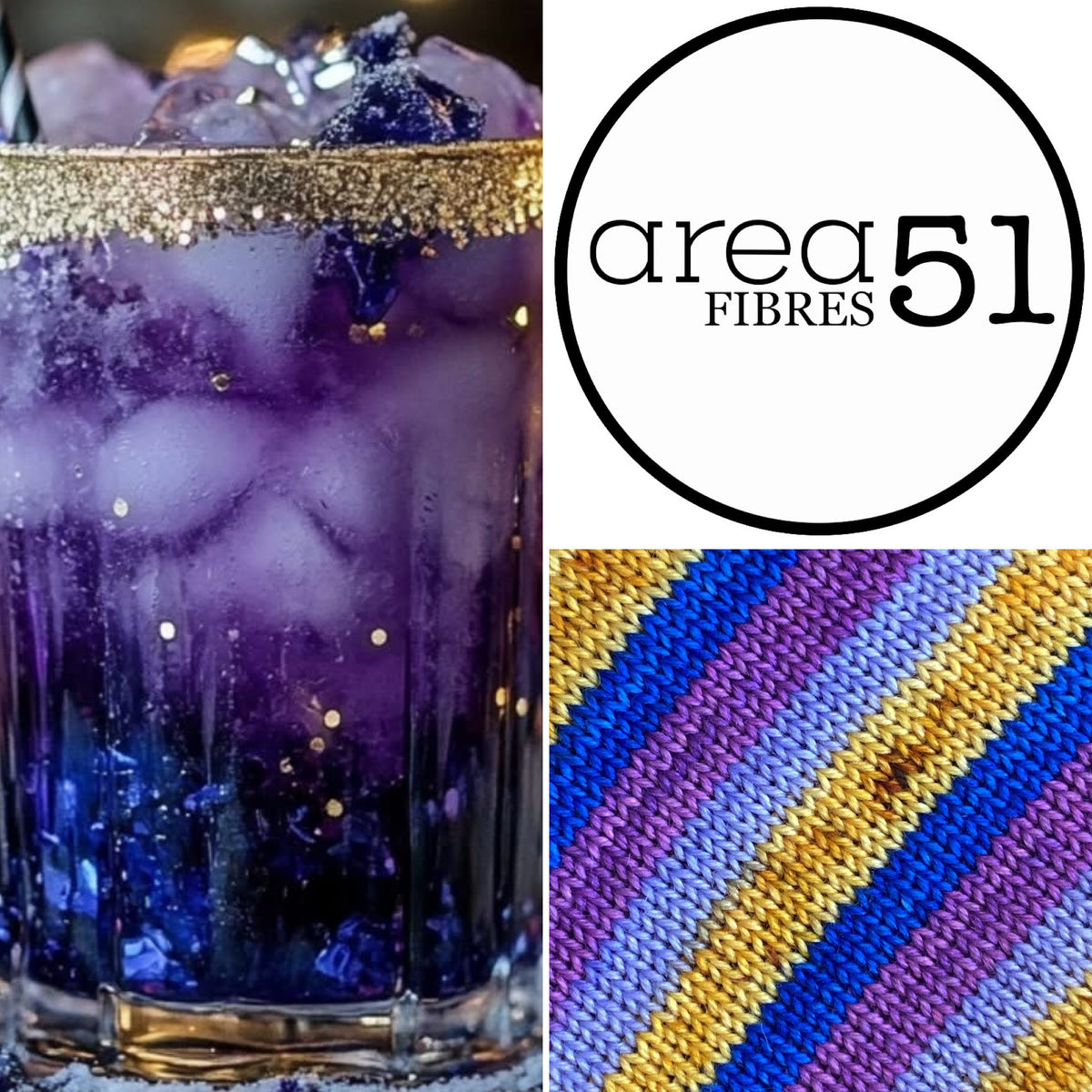 TWILIGHT TINSEL PUNCH – area 51 Fibres