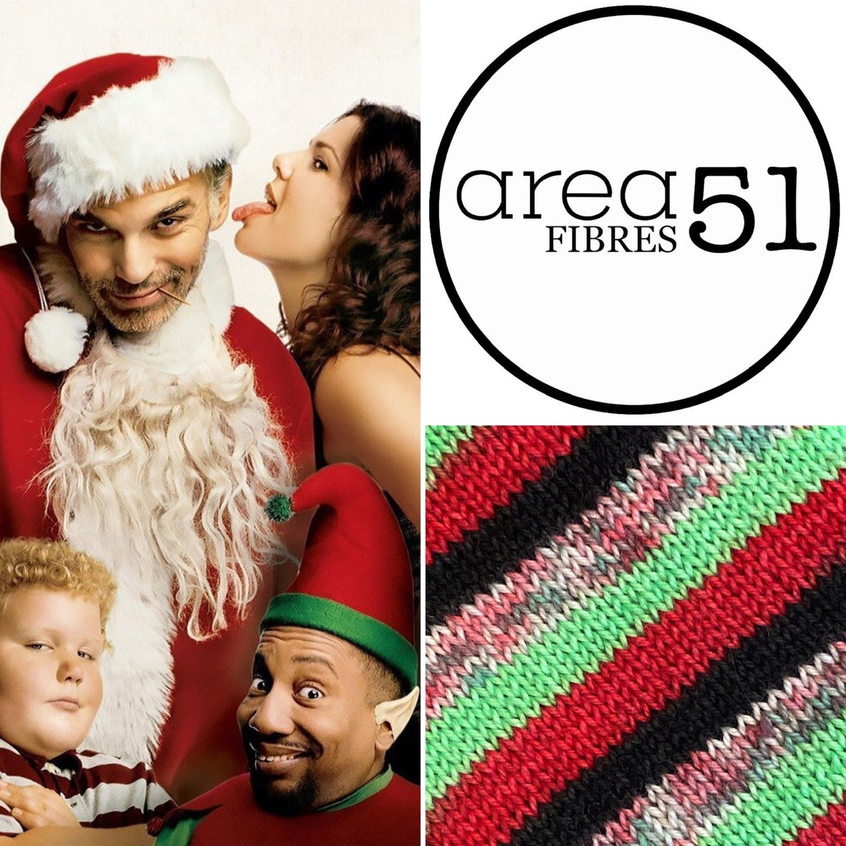 BAD SANTA | 50g Half Skein – area 51 Fibres